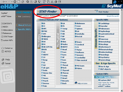 TUTORIAL - eH&P -- SCYMED -- Medical Application Software