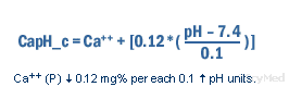 Calcium - pH Correction Equation Page :: MediCalculator ::: ScyMed