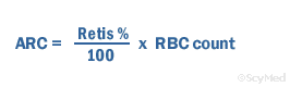 Absolute Reticulocyte Count Equation Page :: MediCalculator ::: ScyMed