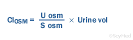 Osmolar Clearance Equation Page :: MediCalculator ::: ScyMed